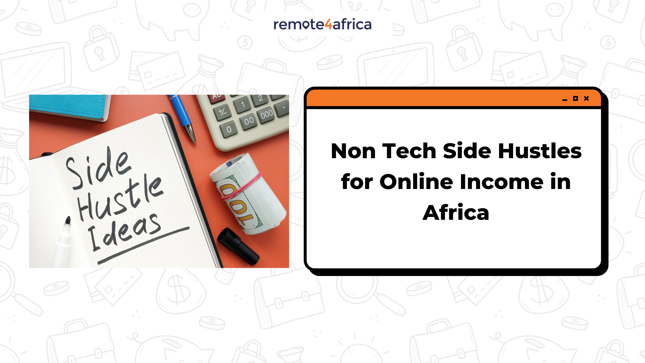 5 Non Tech Side Hustles for Online Income in Africa