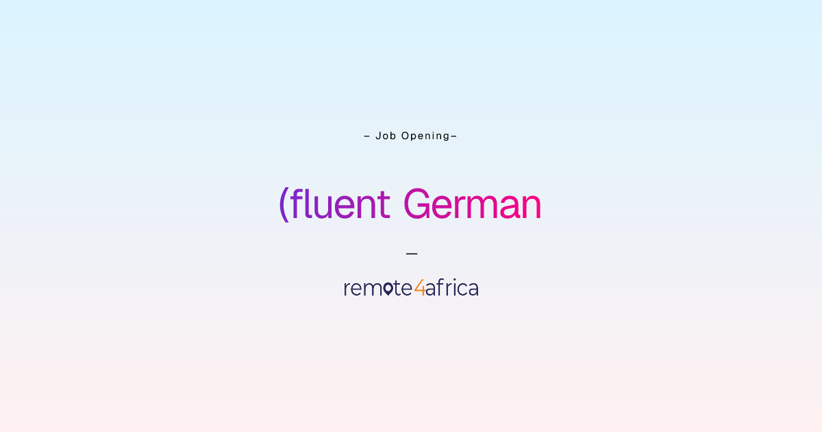 Remote (fluent German & English) Customer Support Consultant job at IT ...