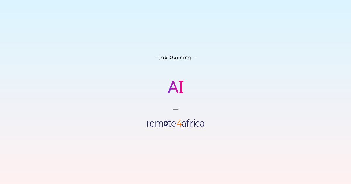 Remote (Hybrid) AI & Data Analyst Intern job at Financial Services / FinTech company | Remote4Africa