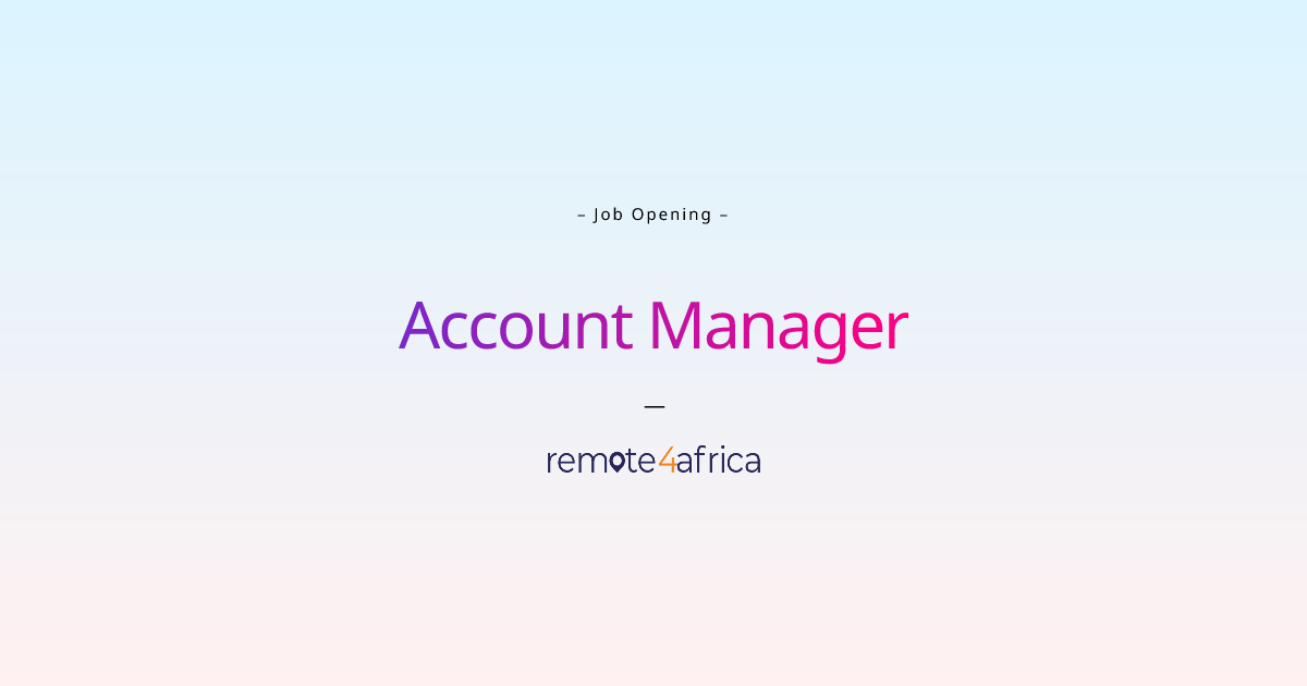 Remote Account Manager job at Human Resource Services company ...