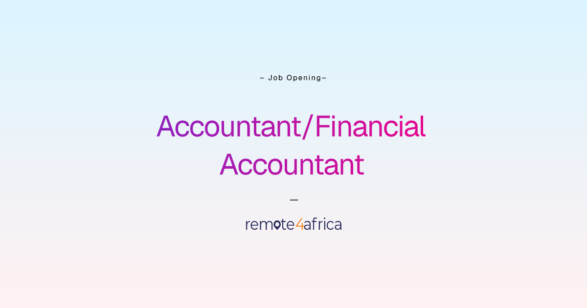 Remote (Hybrid) Accountant/Financial Accountant job at Financial ...