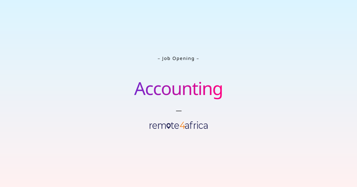Remote Accounting & Admin Assistant job at E-commerce / Marketplace ...