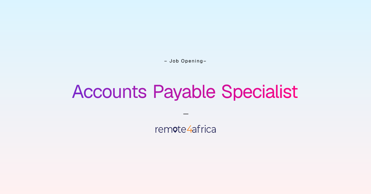 Remote Accounts Payable Specialist job at Human Resource Services ...