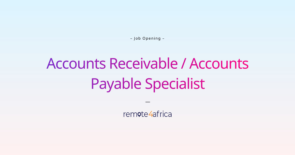 Remote Accounts Receivable / Accounts Payable Specialist job at Human ...