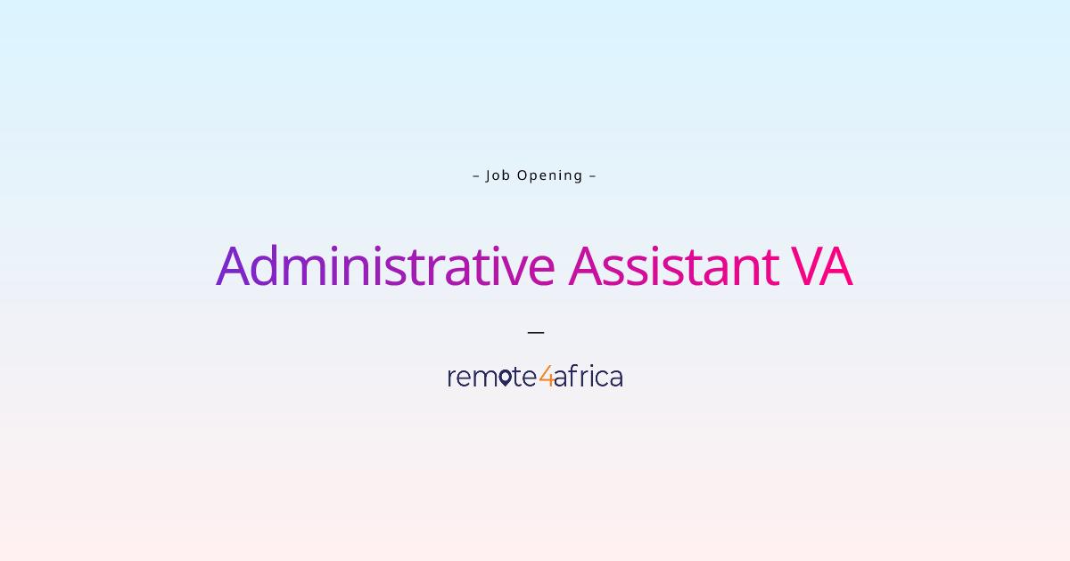 Remote Administrative Assistant VA job at Human Resource Services ...