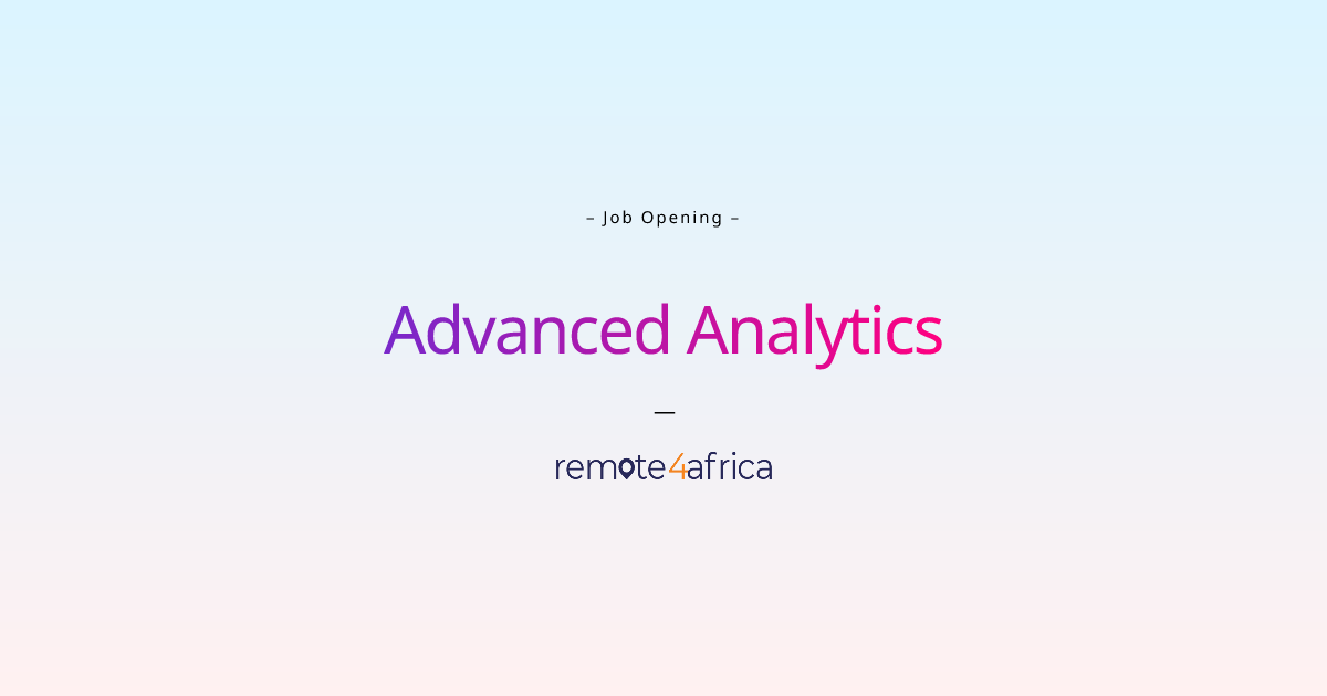 Remote (Hybrid) Advanced Analytics & Reporting Manager job at IT ...