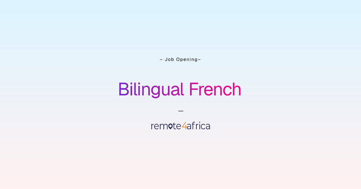 Remote Bilingual French & English Customer Service Representative job ...