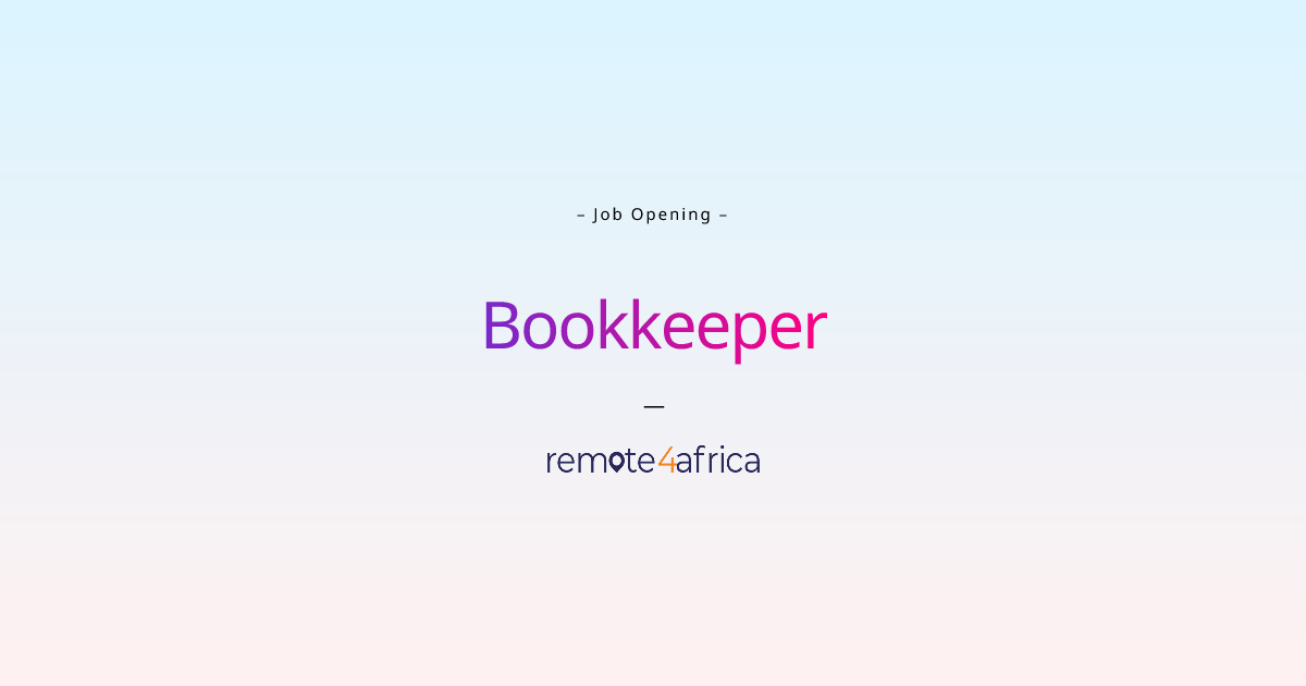 Remote Bookkeeper job at Business Consulting and Services company ...