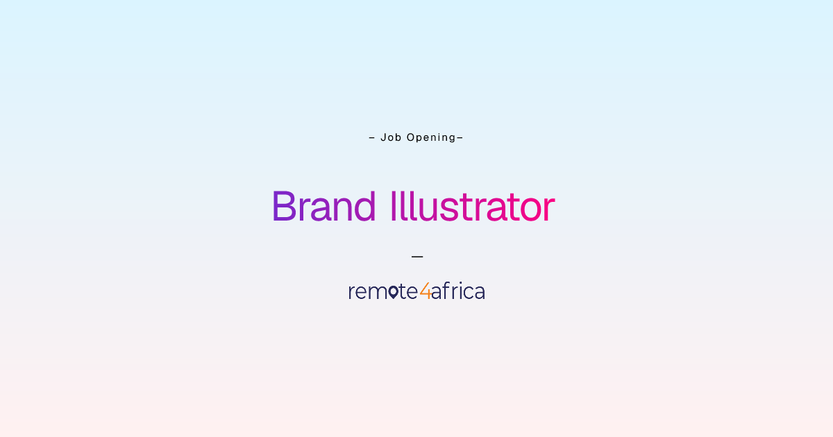 Remote Brand Illustrator job at Financial Services / FinTech company ...