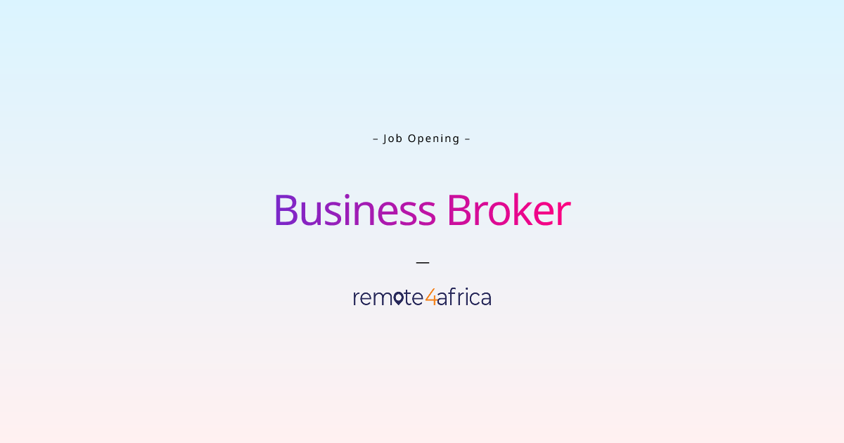 Remote (Hybrid) Business Broker job at Human Resource Services company ...