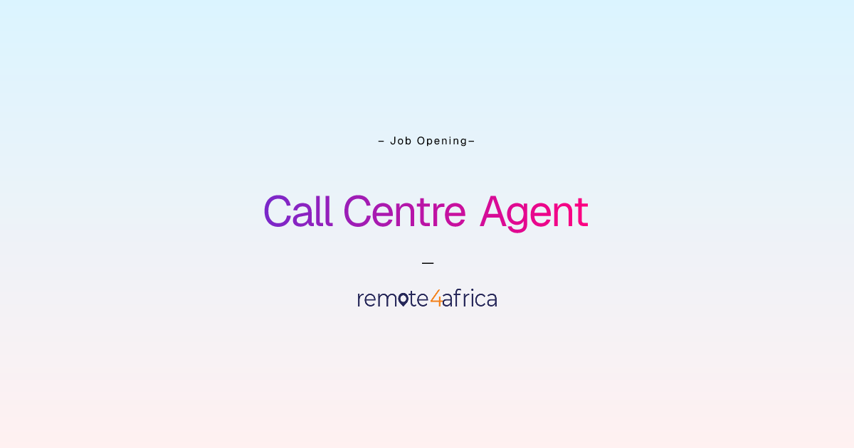 Remote Call Centre Agent job at Human Resource Services company ...