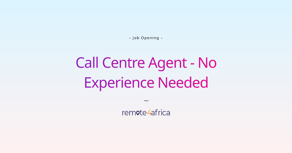 Remote Call Centre Agent - No Experience Needed job at Human Resource Services company ...