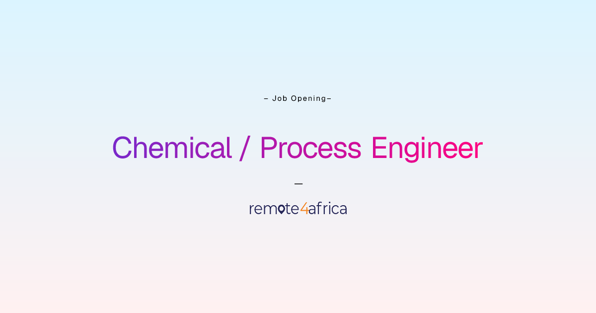 Remote Chemical / Process Engineer job at Human Resource Services ...