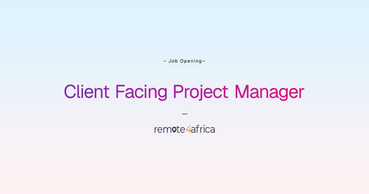 Remote Client Facing Project Manager job at Human Resource Services ...