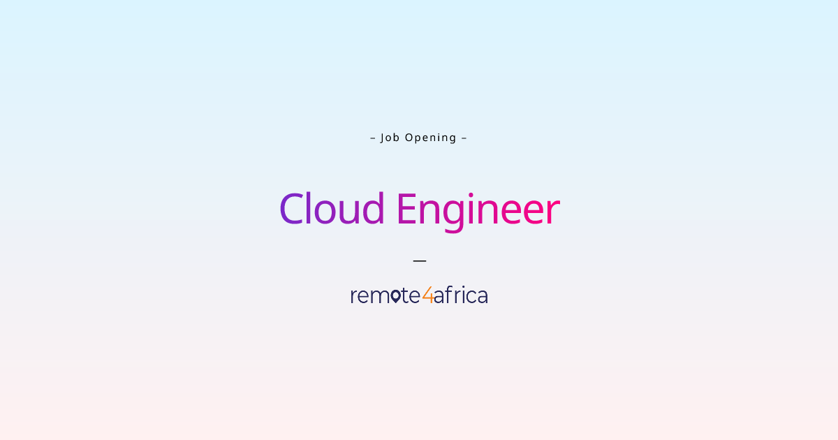 Remote Cloud Engineer job at IT / Telecommunication Services company ...