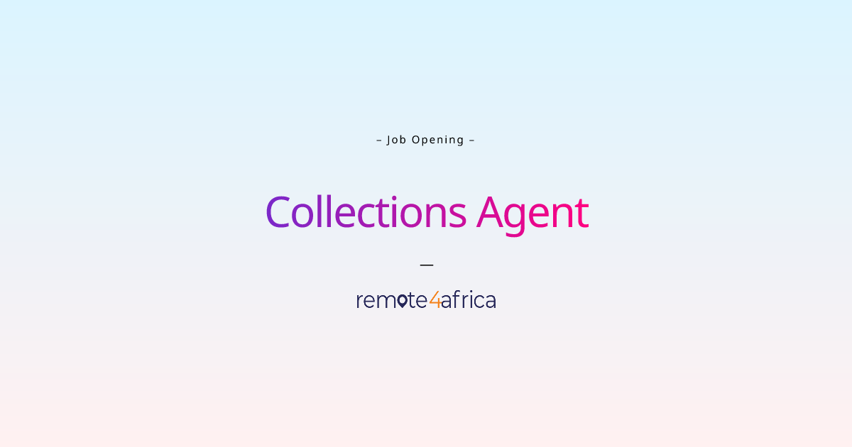 Remote Collections Agent job at Internet Software & Services company ...
