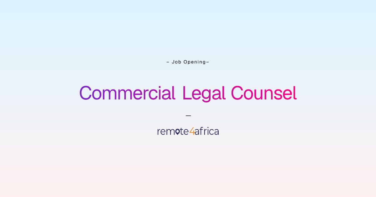 Remote Commercial Legal Counsel job at Human Resource Services company ...