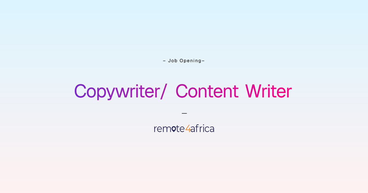 Remote Copywriter/ Content Writer job at Education / E-learning company ...