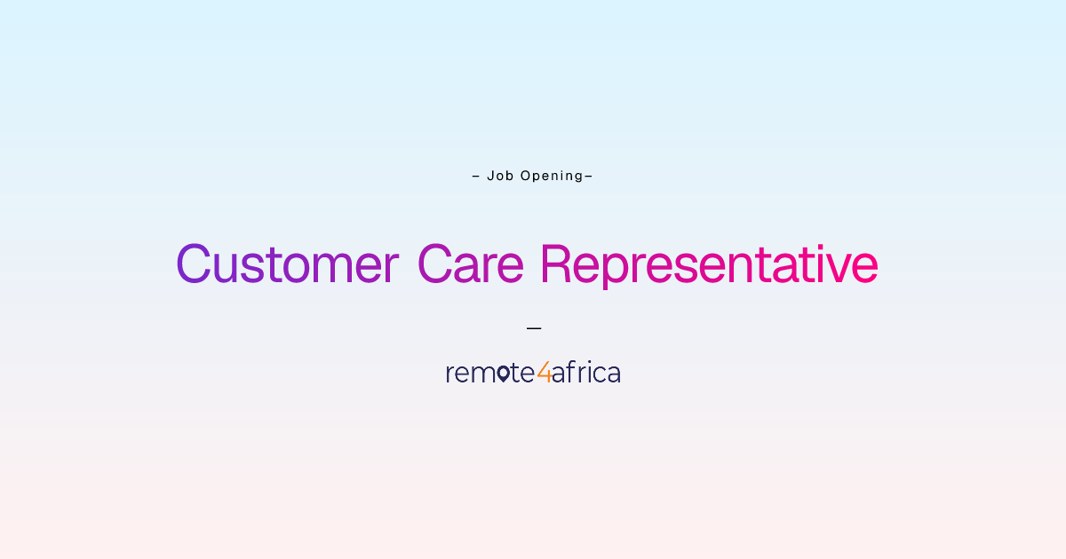 Remote Customer Care Representative job at Advertising company ...