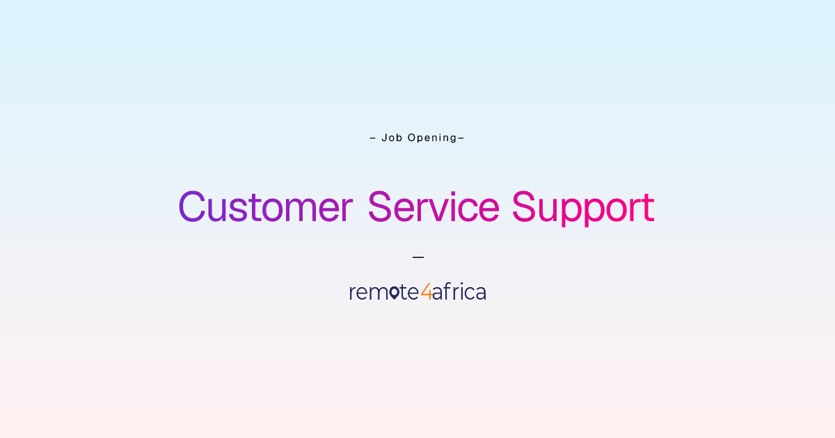 Remote Customer Service Support job at Human Resource Services company ...