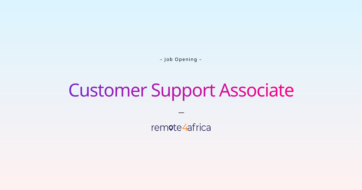 Remote Customer Support Associate job at Financial Services / FinTech ...