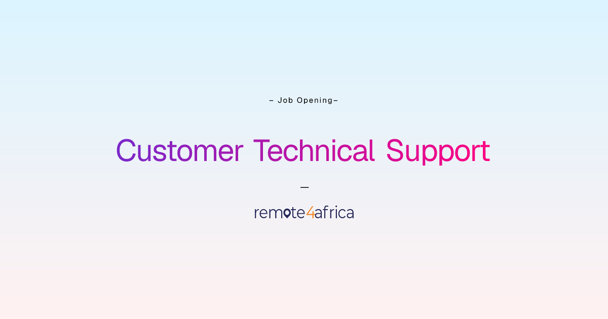 Remote Customer Technical Support job at Human Resource Services ...