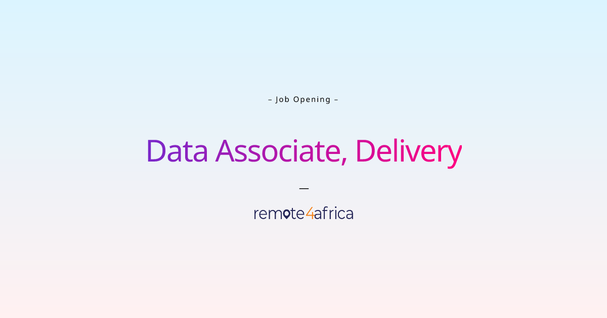 Remote (Hybrid) Data Associate, Delivery job at Education / E-learning ...