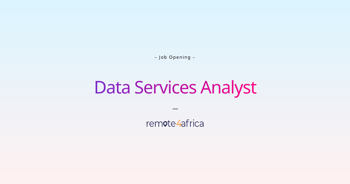 Remote Data Services Analyst Job At Human Resource Services Company