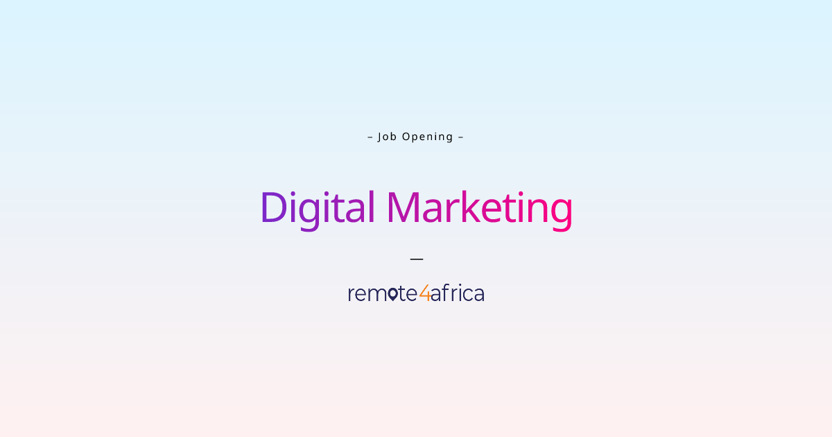 Remote Digital Marketing & Admin Support job at Human Resource Services ...