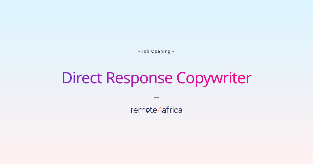 Remote Direct Response Copywriter job at Human Resource Services ...