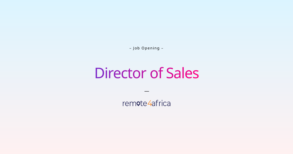 Remote (Hybrid) Director of Sales & Account Management job at Internet ...