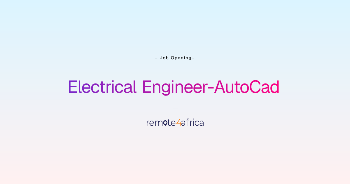 Remote (Hybrid) Electrical Engineer-AutoCad job at IT ...