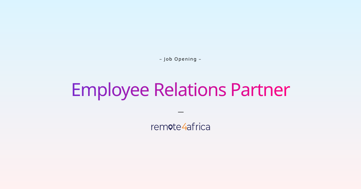 Remote Employee Relations Partner job at Human Resource Services ...