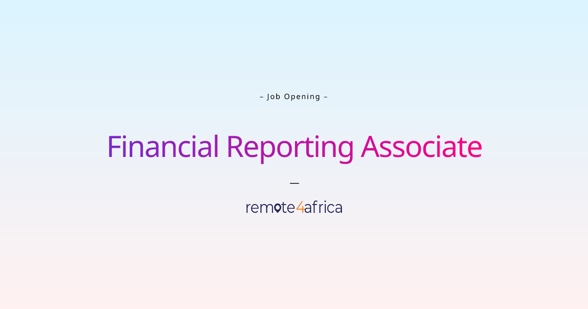 Remote (Hybrid) Financial Reporting Associate job at Financial Services ...