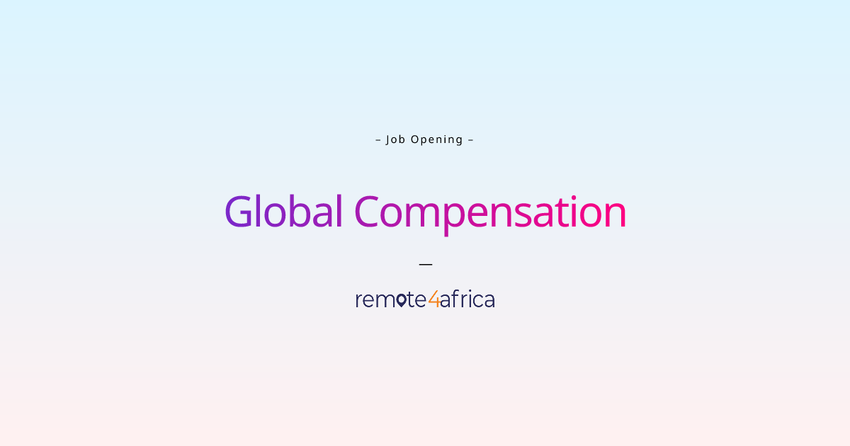 Remote Global Compensation & Benefits Manager job at Financial Services ...