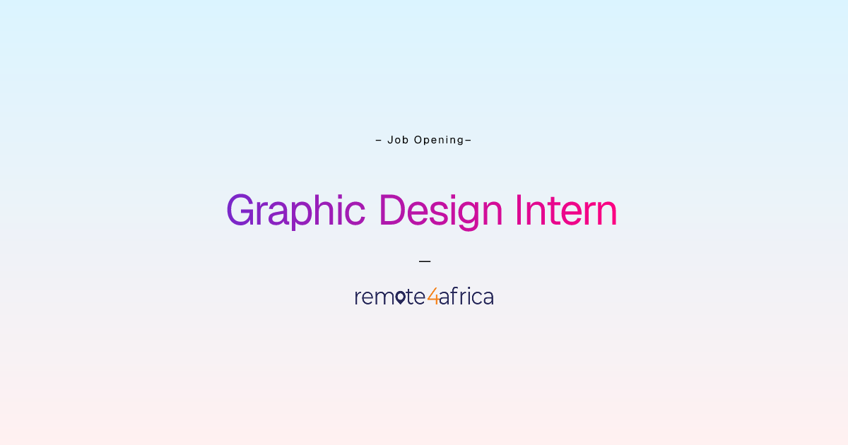 Remote Graphic Design Intern job at E-commerce / Marketplace company ...