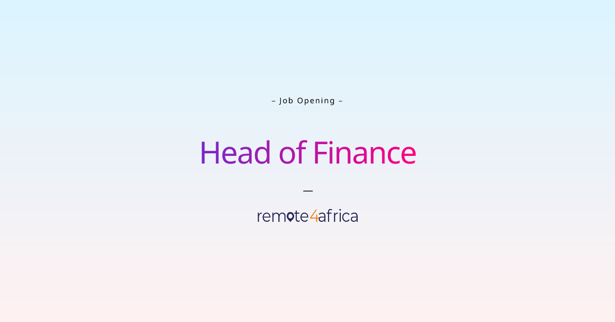 Remote (Hybrid) Head of Finance job at Human Resource Services company ...
