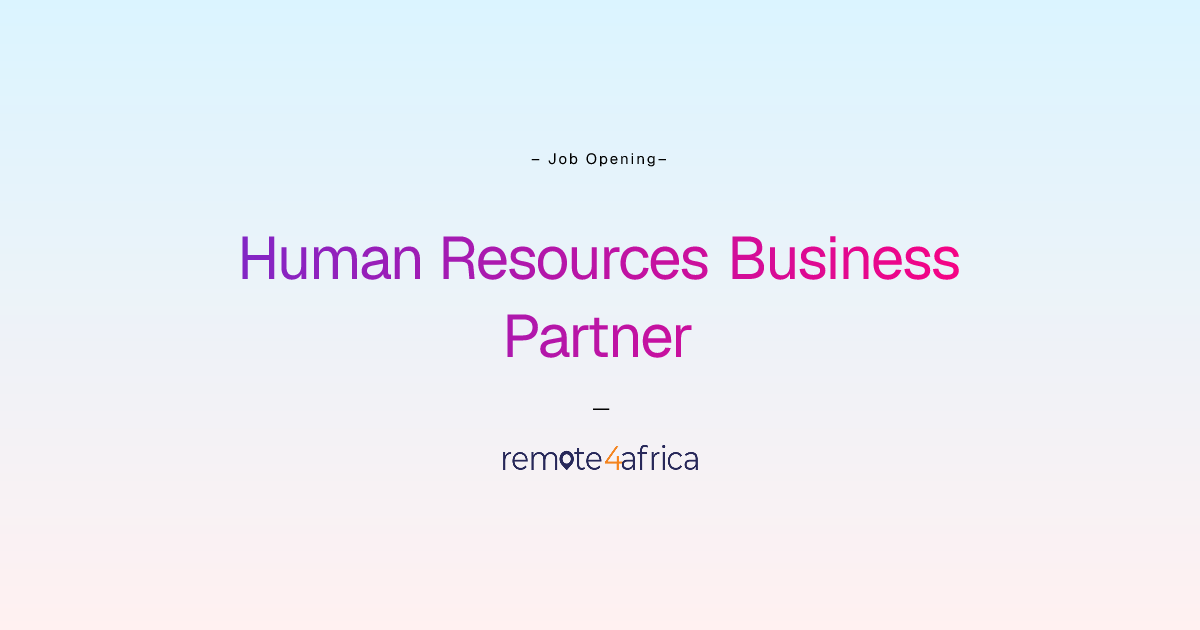 Remote (Hybrid) Human Resources Business Partner job at Education / E ...