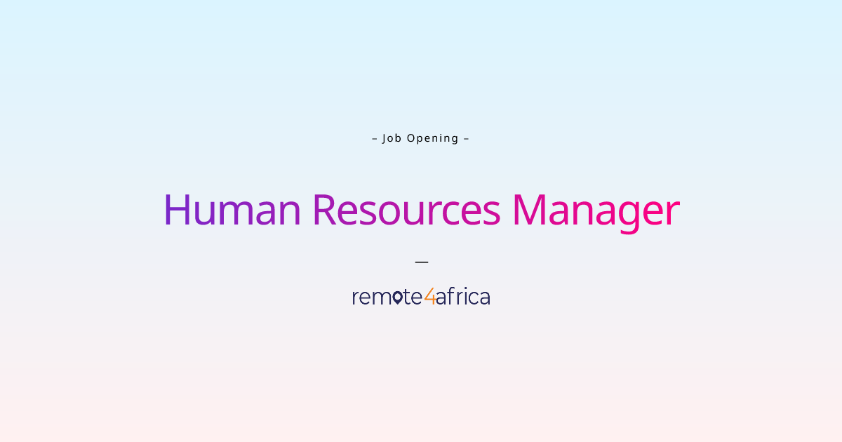 Remote (Hybrid) Human Resources Manager job at Human Resource Services ...
