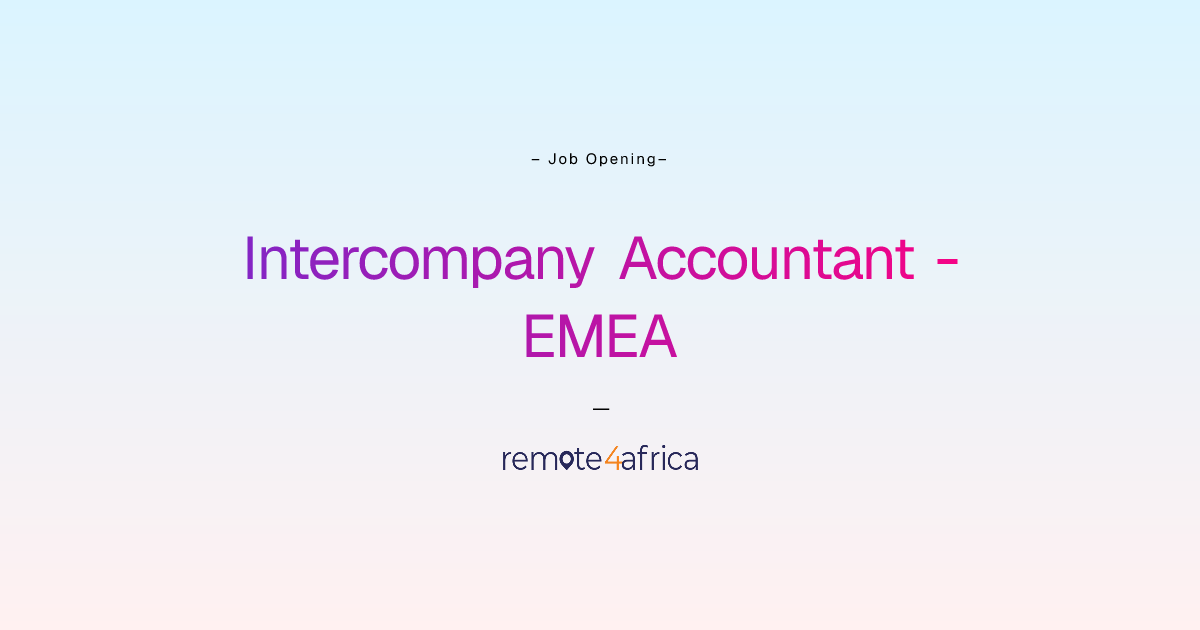 Remote Intercompany Accountant - EMEA job at Human Resource Services ...