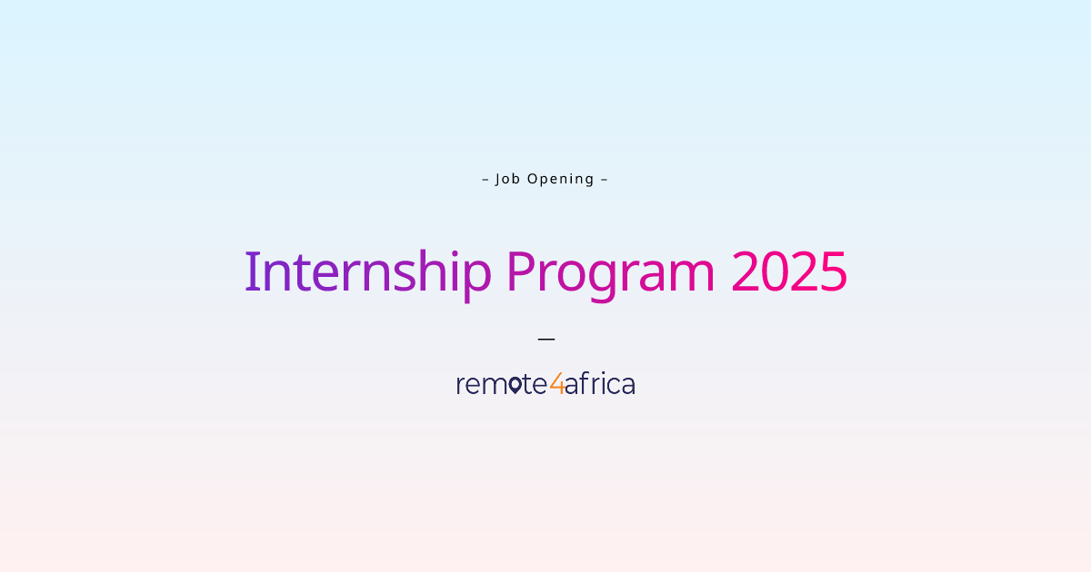Remote Internship Program 2025 job at IT / Telecommunication Services ...