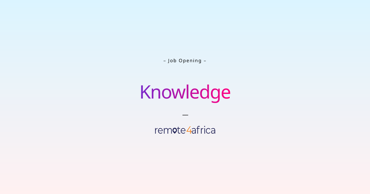 Remote Knowledge & Content Specialist job at Internet Software ...
