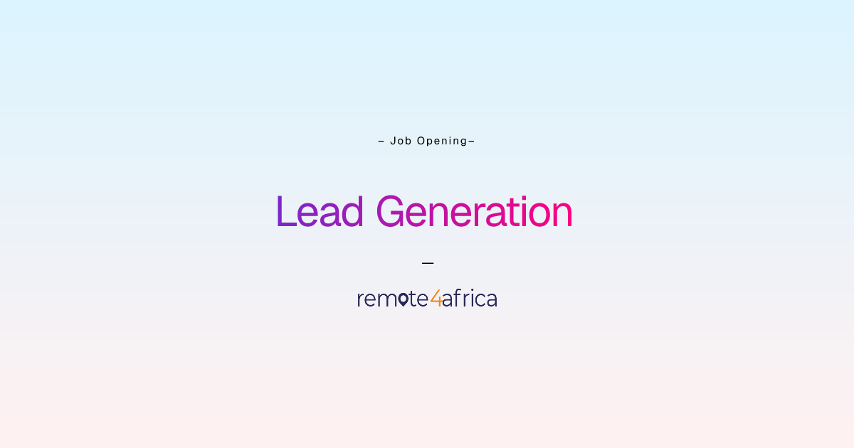 Remote Lead Generation & Research Specialist job at Human Resource ...