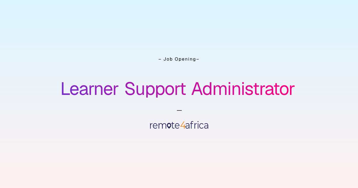 Remote Learner Support Administrator job at Human Resource Services ...