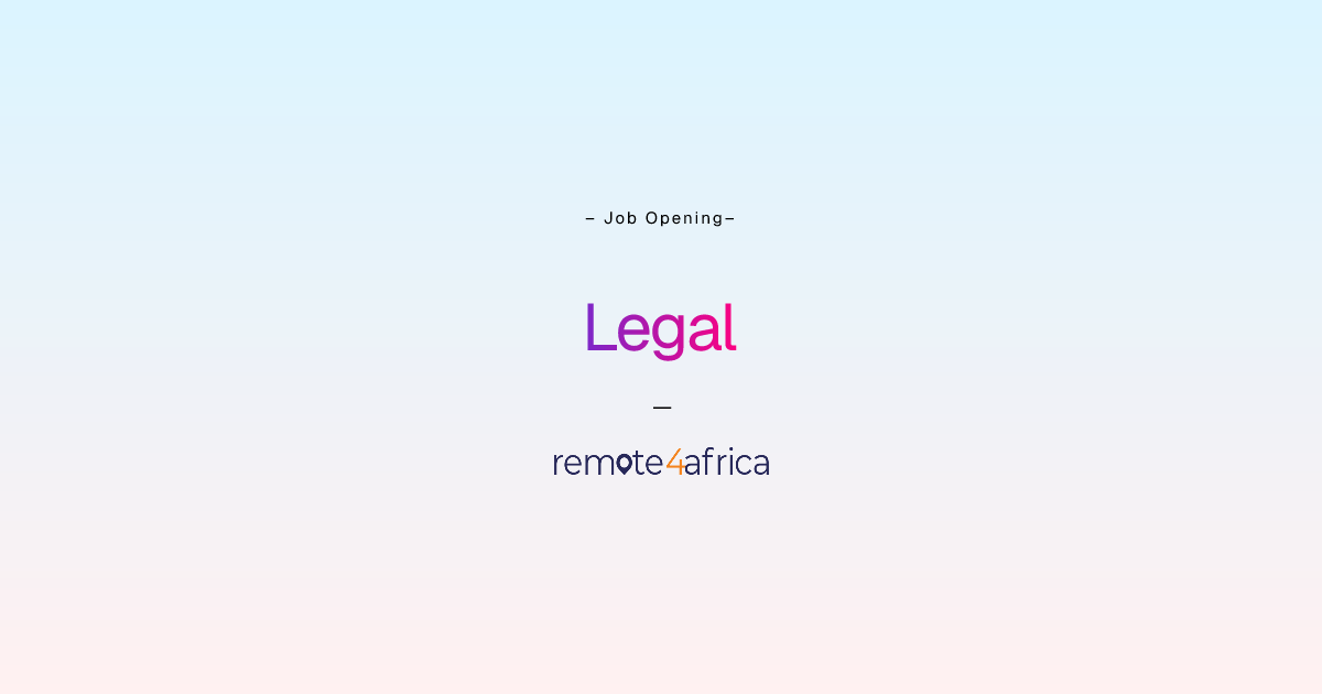 Remote Legal & Compliance Manager job at Financial Services / FinTech ...