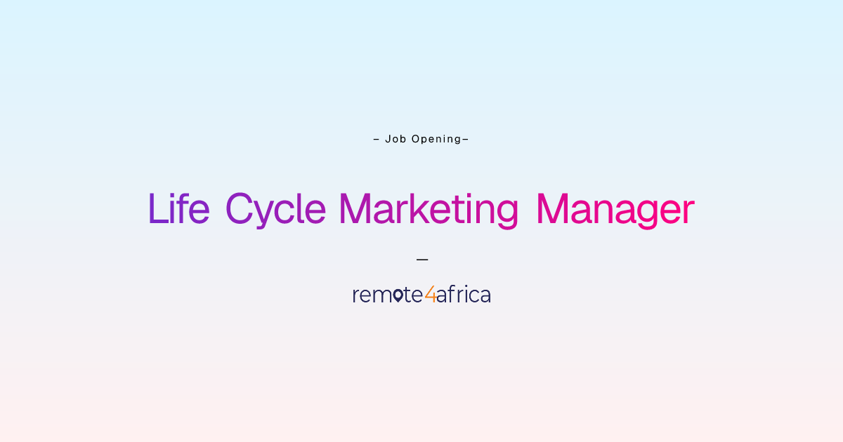 Remote Life Cycle Marketing Manager job at Sports / Gaming company ...