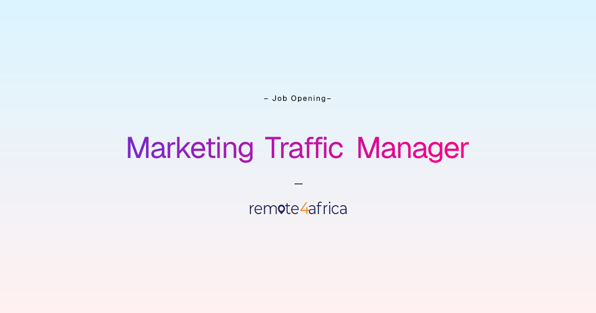 Remote (Hybrid) Marketing Traffic Manager job at Financial Services ...