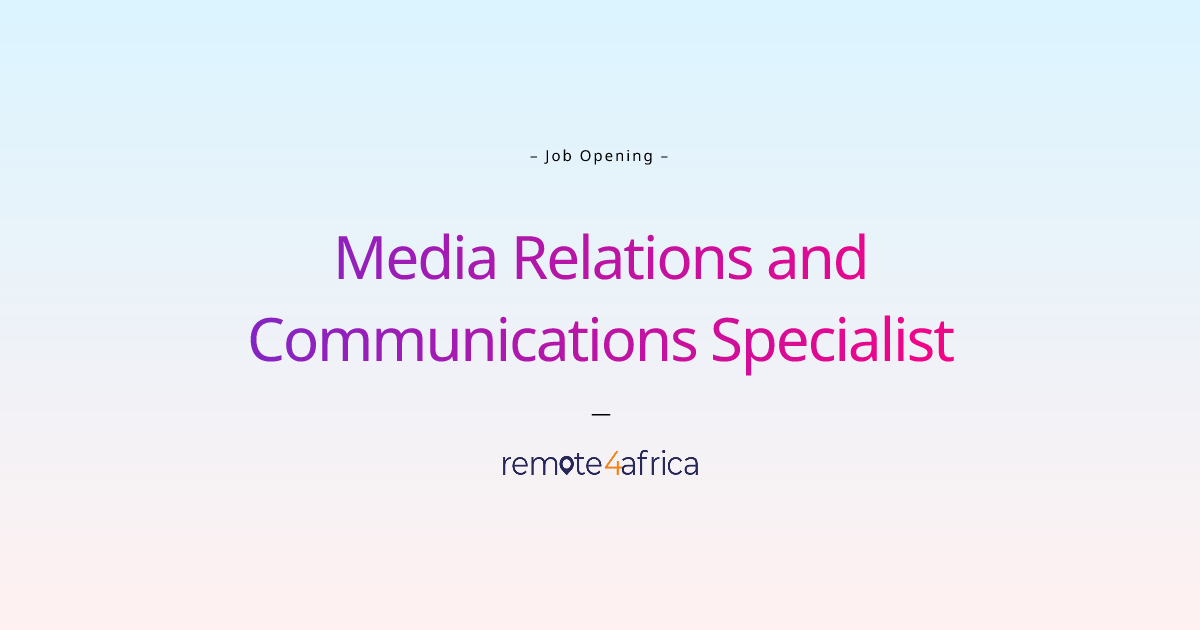Remote Media Relations and Communications Specialist job at Education ...