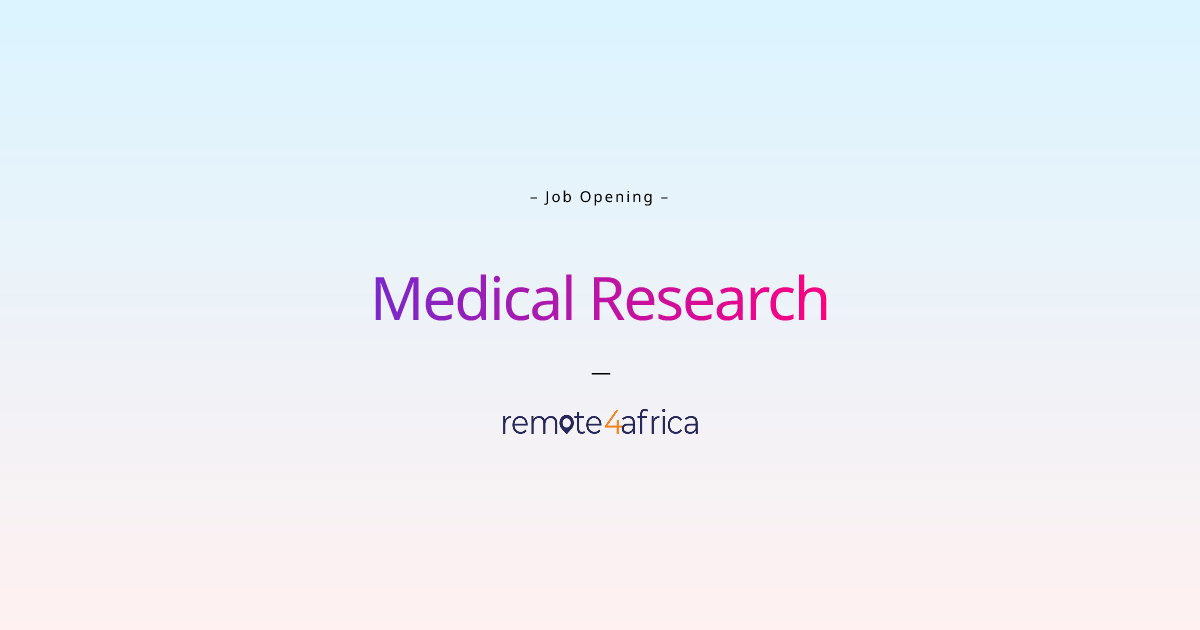 Remote Medical Research & Imaging Experts job at Software Development ...
