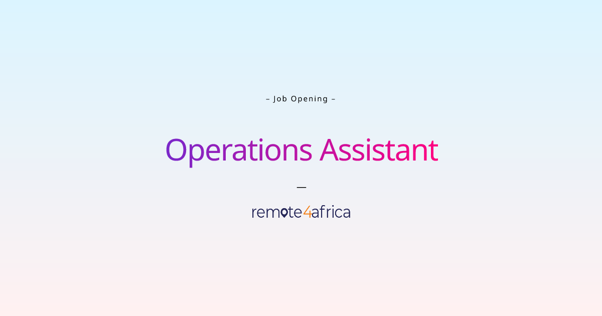 Remote Operations Assistant job at IT / Telecommunication Services ...